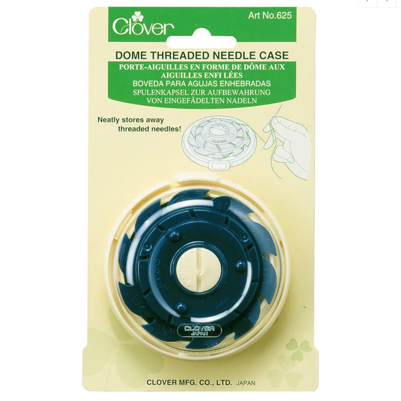 Clover Dome Threaded Needle Case (625) – Craft Emporium